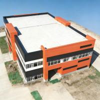 China Fire-Retardant Prefab Multi-level Steel Frame Building Custom Size for Office & Workshop Integration for sale