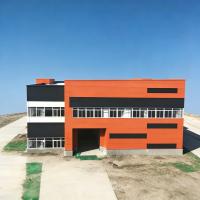China Fire-Retardant Prefab Multi-level Steel Frame Building Custom Size for Office & Workshop Integration for sale