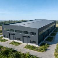 China Storage Customization Prefab Steel Frame Warehouse Easy Installation for Small & Medium Businesses Multi-layer Steel Warehouse for sale