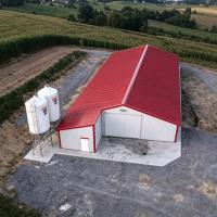 China Hot Dip Galvanized Steel Chicken Shed 4-20m Span Poultry House with 15-20 Year Service Life for sale
