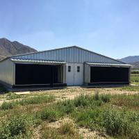 China Hot-Dip Galvanized Steel Prefabricated Chicken House 15-20 Year Service Life Modular Structure 4-20m Span for sale