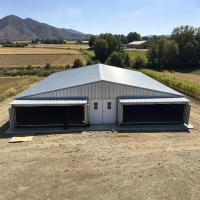 China Hot-Dip Galvanized Steel Prefabricated Chicken House 15-20 Year Service Life Modular Structure 4-20m Span for sale