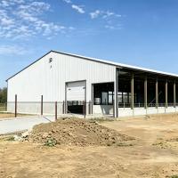 China Large Span Fireproof Anti-Corrosion Steel Structure Cattle Barn 6-25m for Livestock Farm for sale