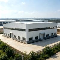 China Fast Installation Economical Steel Structure Workshop Factory Shed for Batch Production Multi-Span Custom for sale