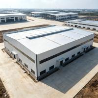 China Fast Installation Economical Steel Structure Workshop Factory Shed for Batch Production Multi-Span Custom for sale