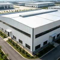 China Fast Installation Economical Steel Structure Workshop Factory Shed for Batch Production Multi-Span Custom for sale
