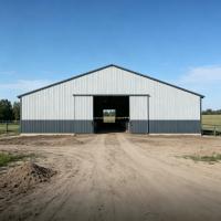 China Customized Steel Structure Cattle Barn 6-25m Span Prefabricated Cow Shed for Ranch for sale