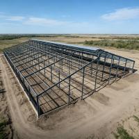 China Customized Steel Structure Cattle Barn 6-25m Span Prefabricated Cow Shed for Ranch for sale