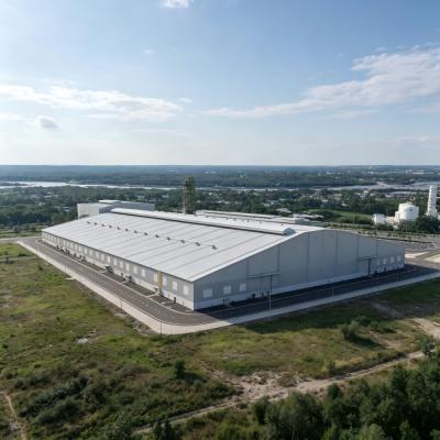 China Wind Resistant 150km/h Steel Structure Workshop Warehouse Building Construction for Extreme Weather Industrial Shed Room for sale