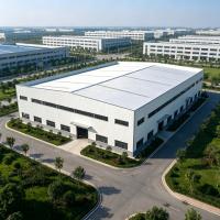 China Economical Light Steel Frame Workshop Building Frame Construction for Budget Friendly Industrial Manufacturing Warehouse for sale