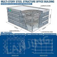 China Stylish Multi-level Prefab Office Building with Aluminum Composite Panels for Industrial Manufacturing Warehouse for sale