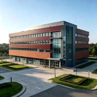 China Multi-level Steel Structure Office Complex with Mezzanine Floor Design for Industrial Manufacturing Warehouse Shed for sale