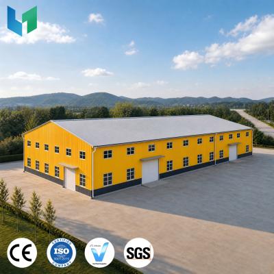 China Prefabricated Steel Workshop Construction Long Span Frame for Heavy Equipment Assembly Plant for sale
