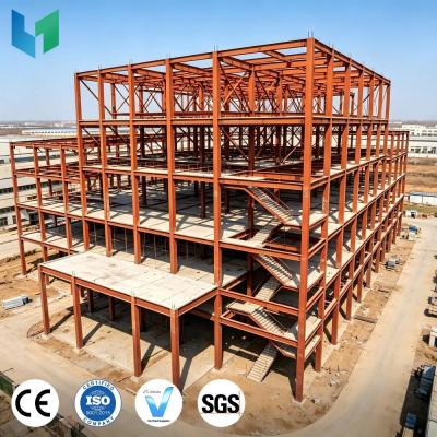 China Multi Story Office Building Steel Frame Structure for Commercial Use for sale