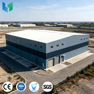 China Prefabricated Steel Workshop Building Insulated Panel Structure for Food Processing Line Use for sale