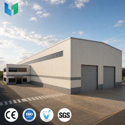 China Steel Structure Workshop Prefabricated Industrial Plant with Overhead Crane Runway and Heavy Duty Floor for Metal Fabrication for sale