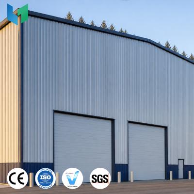China Prefabricated Steel Workshop with Attached Two Storey Office Block Mezzanine for Production and Administration Use for sale