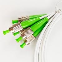 China 6 Core Armored Patch Cord 20m Fc Lc Patch Cord 5.0mm White  LSZH FTTH ODN for sale