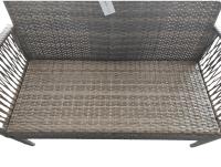 China All Weather Handwoven Poly Rattan Sectional Sofa Dining Set with Stools & Cushions for sale