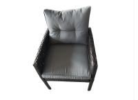 China All Weather Handwoven Poly Rattan Sectional Sofa Dining Set with Stools & Cushions for sale