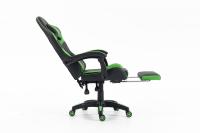 China Racing Style Gaming Chair with Retractable Footrest High Density Sponge Computer Office Chair for sale