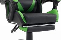 China Racing Style Gaming Chair with Retractable Footrest High Density Sponge Computer Office Chair for sale