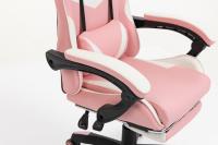 China Racing Style Gaming Chair with Retractable Footrest High Density Sponge Computer Office Chair for sale