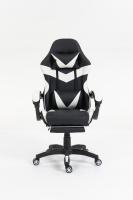 China Racing Style Gaming Chair with Retractable Footrest High Density Sponge Computer Office Chair for sale