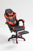 China Racing Style Gaming Chair with Retractable Footrest High Density Sponge Computer Office Chair for sale