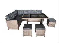 China Outdoor Patio Rattan Stool with Cushion for sale