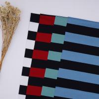 China Mercerized Cotton Striped Fabric 143cm Width 175g Weight for Polo Shirts and T-Shirts for sale