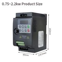 China Industrial Water Pump Mini VFD Variable Frequency Drive 0.4KW-4KW 220V 380V for sale