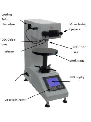 China Digital Micro Vickers Hardness Tester with Optical System and Large Internal Memory for sale