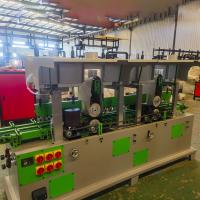 China PS8130 Fully Automatic Four-Sided Chamfering Sander for Square Strip Corner Polishing for sale