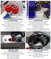 China 860*650*980mm Dimension Shovel and Mop Round Bar Machine for Solid Wood Processing for sale