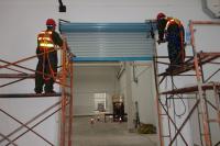 China Automatic Punche Metal Roller Shutter Door / Custom Industrial Rolling Shutter for sale