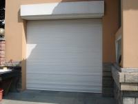 China 77mm Noise Reduction Aluminum Foam Filled Roller Shutter Door with 400KG-2000KG Motor and 60N-300N Motor for sale