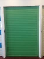 China 65mm Power Driven Customizable Aluminum Roller Shutter Door with Double Skin Extruded Design for sale