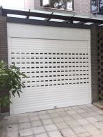 China See Through Punched Ventilation Aluminum Roller Shutter Door with 80mm Profile Height for Commercial Use for sale