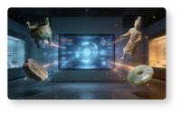 China High Brightness Polarized 3D Screen Museum Cultural Relics 3D Restoration Display for sale