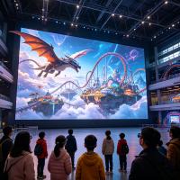 China Low Crosstalk Polarized 3D Screen Theme Park 3D Interactive Tourism Display for sale
