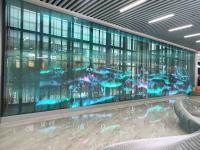 China HD Full-color LED Transparent Grid Display Screen for sale