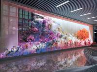 China HD Full-color LED Transparent Grid Display Screen for sale