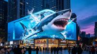 China Outdoor LED advertising screen, 3D display for sale
