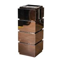 China Square Hotel Waste Bin Customized Trash Can Pressing Type Eco Friendly for sale