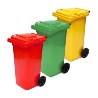 China 96 Gallon Outdoor Large Plastic Bids Plastic Standing Garbage Bin with Wheels for sale