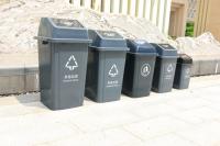 China Commercial Swing-Top Waste Bin with HDPE Plastic and Self-Closing Swing Lid for Multiple Capacities for sale