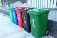 China 240L Heavy-Duty Wheeled Garbage Can for Commercial & Household Use Outdoor Waste Container for sale