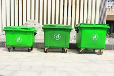 China 660 Liter Large‑Capacity Refuse Wheelie Bin Durable Plastic Waste Container for Outdoor Waste Collection & Waste Disposal for sale