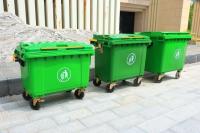 China 660 Liter Large‑Capacity Refuse Wheelie Bin Durable Plastic Waste Container for Outdoor Waste Collection & Waste Disposal for sale